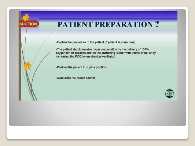 suctioning procedure ppt.pptx | Lung and Respiratory Health | Diseases ...