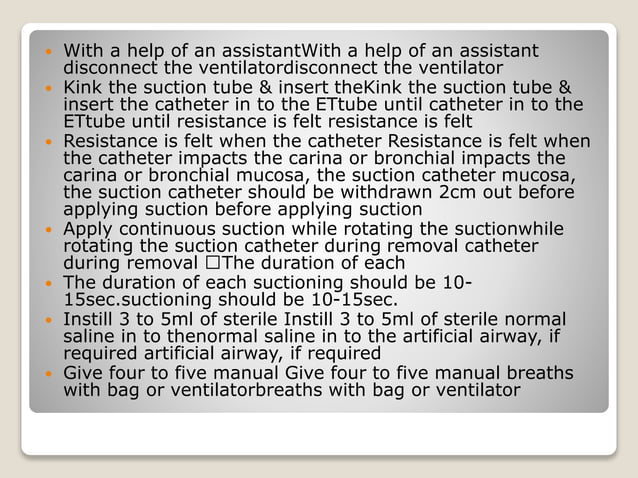 suctioning procedure ppt.pptx | Lung and Respiratory Health | Diseases ...