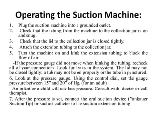 Suction machine.. | PPTX
