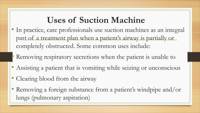 SUCTION MACHINE.pdf | Lung and Respiratory Health | Diseases and Conditions