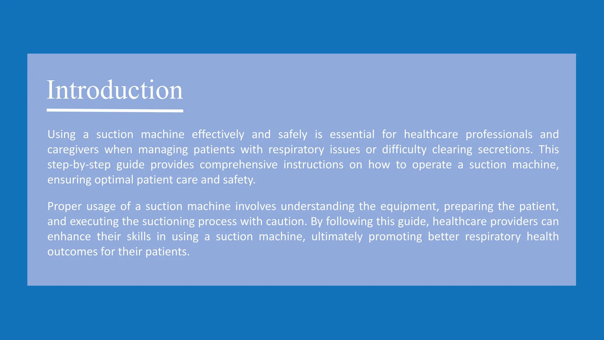 Suction Machine Everything You Need to Know | PPTX