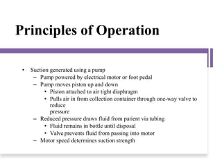 Suction machines- Applications and Maintenance | PPTX
