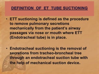 Suctionong | PPTX | Lung and Respiratory Health | Diseases and Conditions