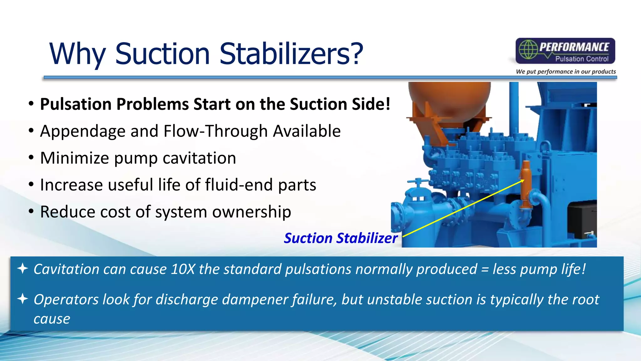 Suction Stabilizers for Pulsation Control | PPTX