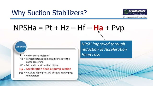 Suction Stabilizers for Pulsation Control | PPT