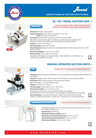 Suction Unit Catalogue | PDF