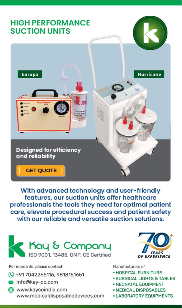 Electric Cum Foot/Manual Operated Suction Unit – Kay Super | PDF