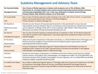 Sudaksha corporate profile oct 2014 (2) | PPTX