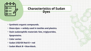 Sudan Black for histology microbiology for MLT students | PPTX