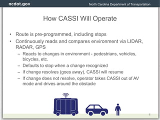 North Carolina: Open for Autonomy | PPT