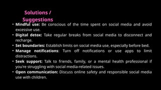 negative effects of social media in day today life | PPTX