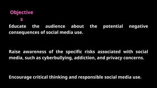 negative effects of social media in day today life | PPTX