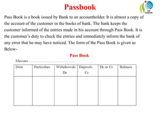 Cashbook, Passbook and BRC | PPTX