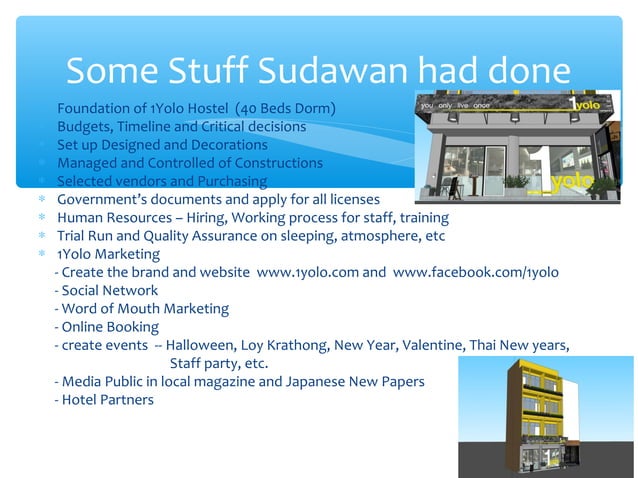 Sudawan makerting resume | PPT