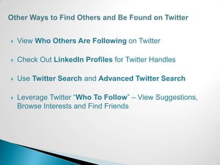 Twitter for Business in Five Easy Steps | PPT