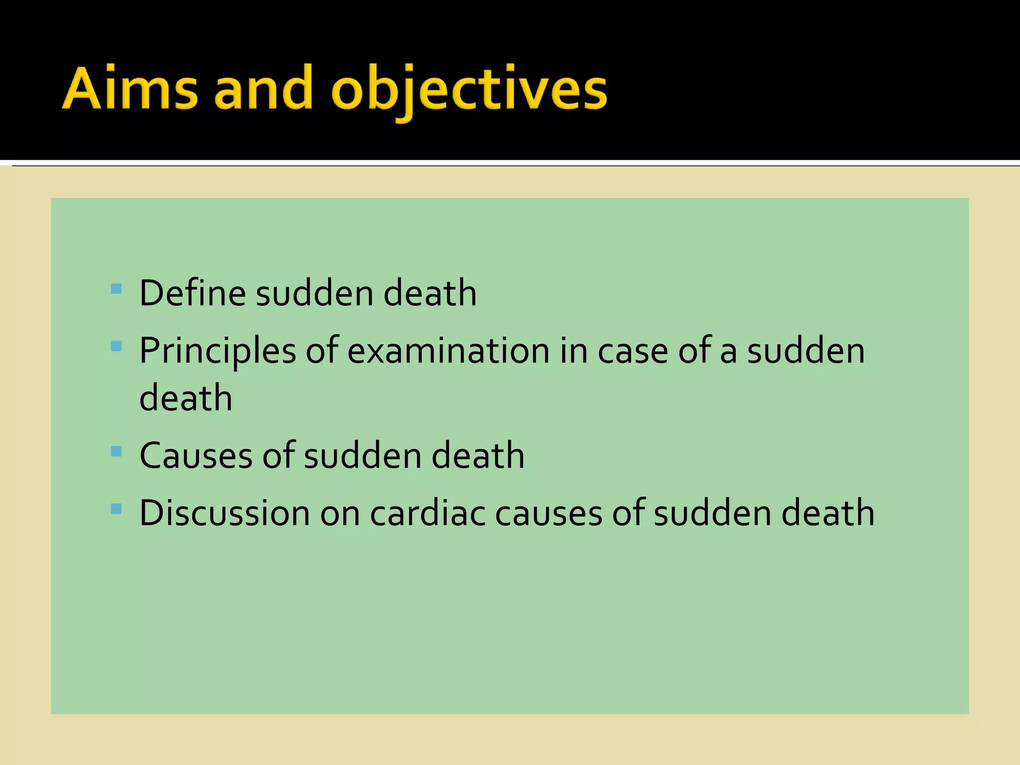 Sudden cardiac death | PPT