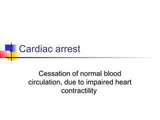 Sudden cardiac death | PPT