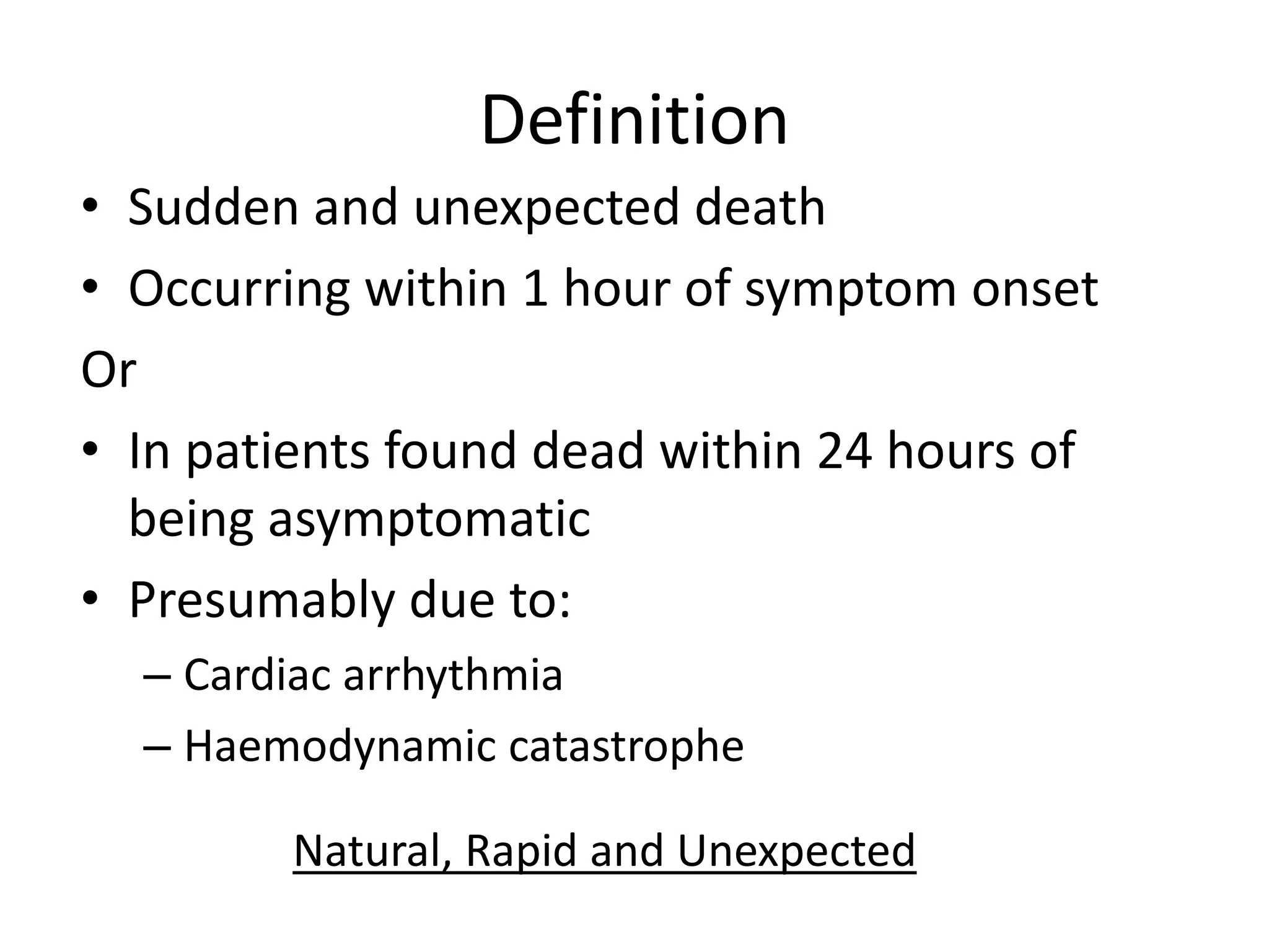 Sudden cardiac death | PPT