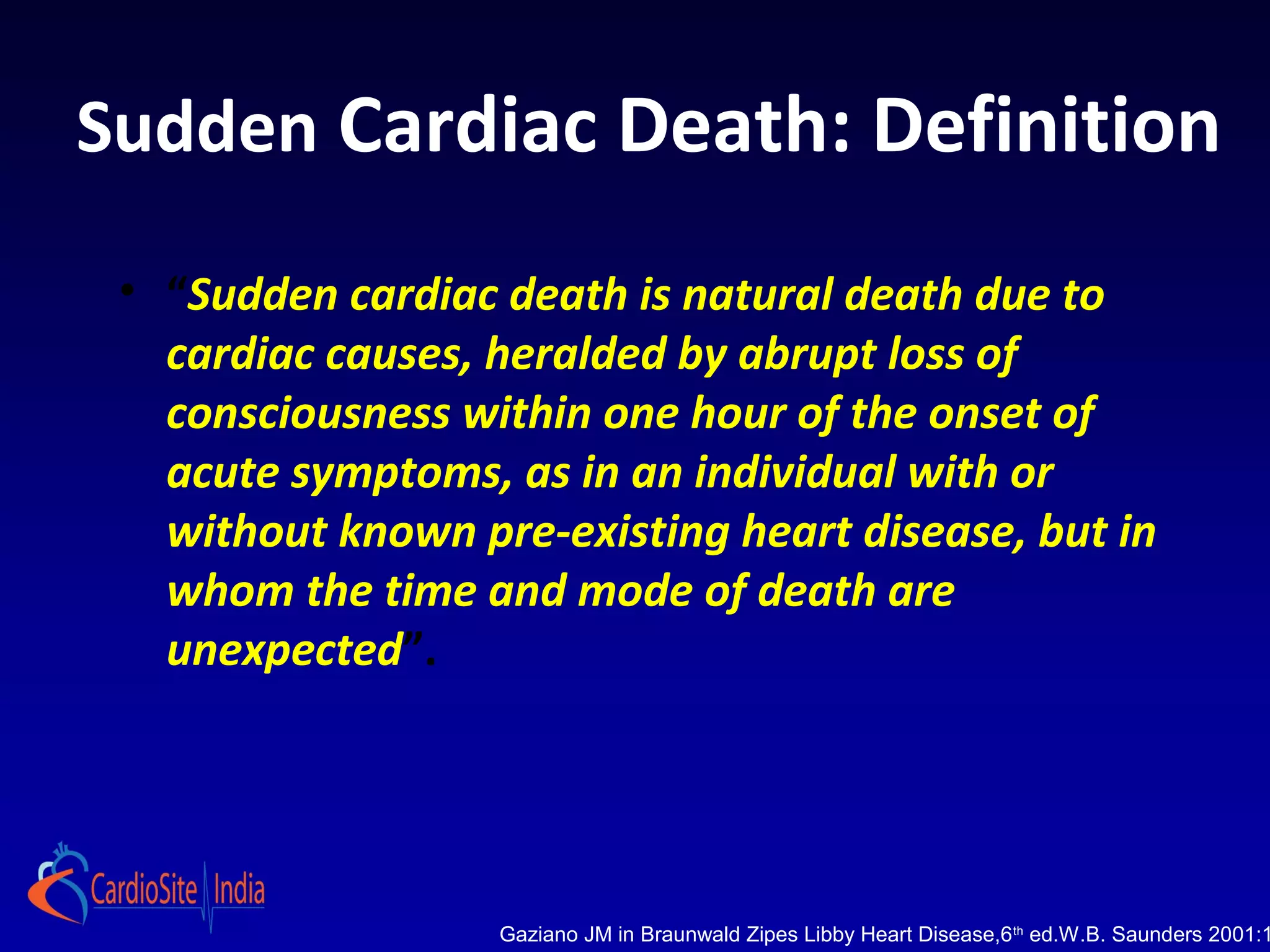 Sudden cardiac death | PPT