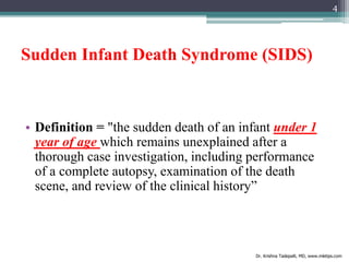 Sudden unexpected death in infancy | PPTX