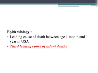 Sudden unexpected death in infancy | PPTX
