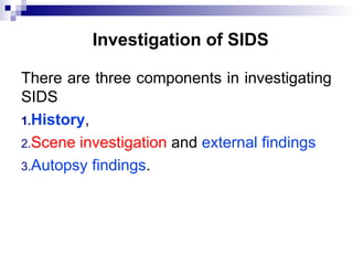 SUDDEN INFANT DEATH SYNDROME Forensic.ppt