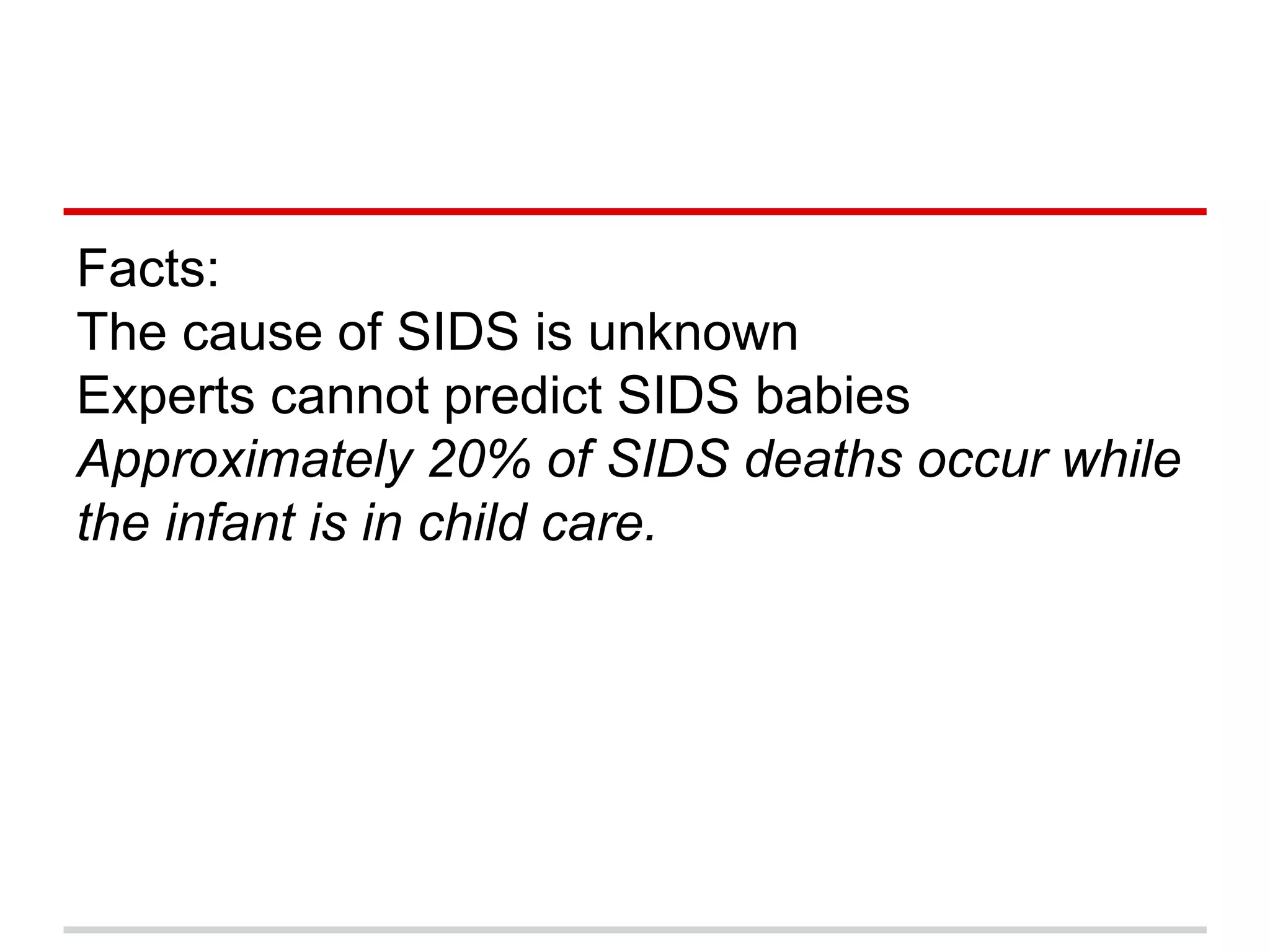 Sudden Infant Death Syndrome (SIDS) | PPTX