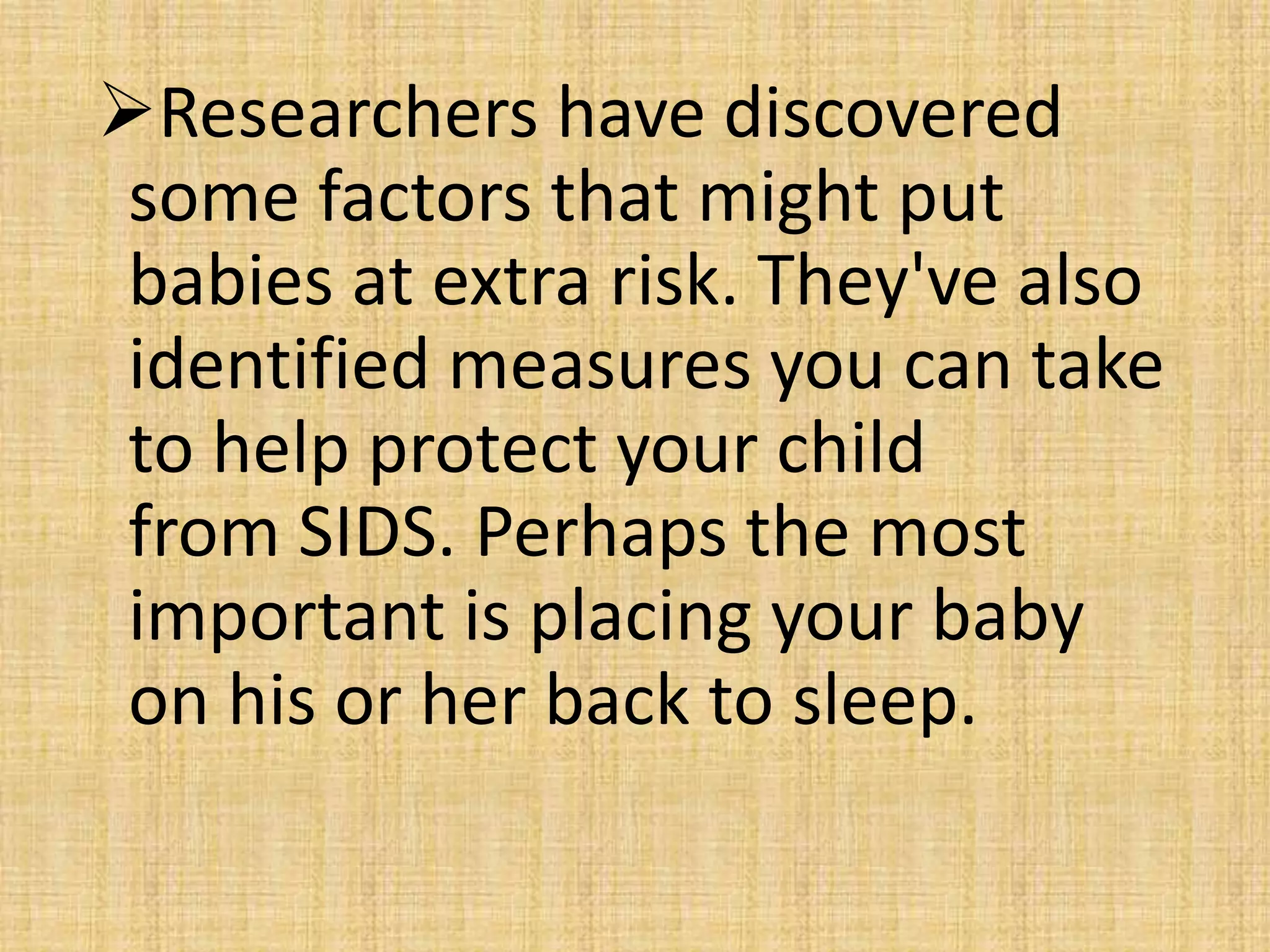 Sudden infant death syndrome (SIDS).pptx