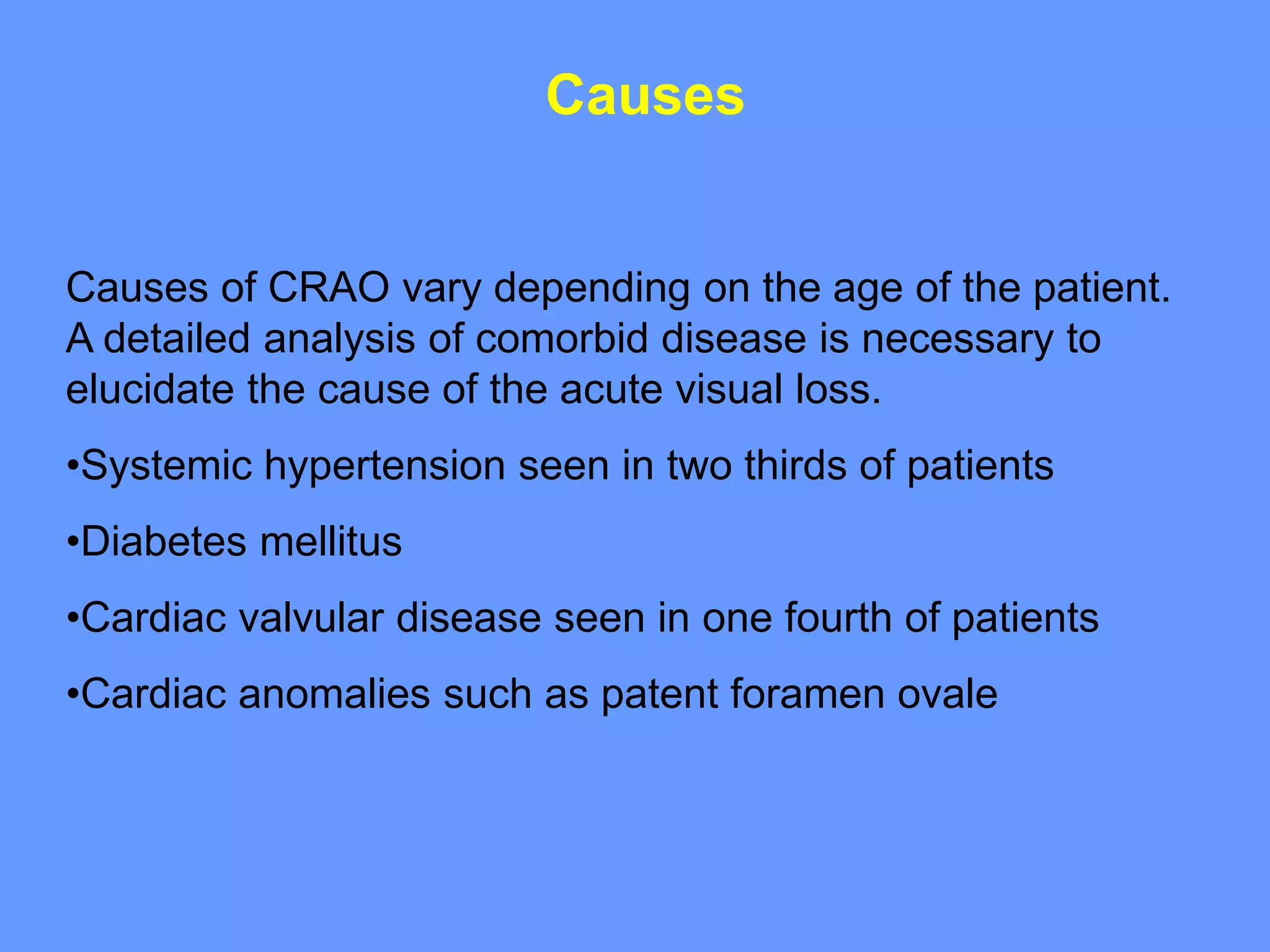Sudden loss of vision IN A PATIENT ACUTELY | PPT