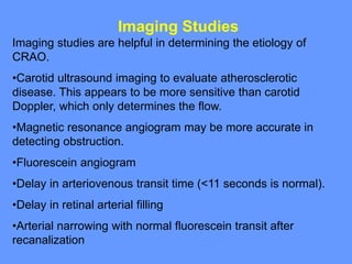 Sudden loss of vision IN A PATIENT ACUTELY | PPT