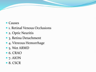 Sudden Loss of Vision Differential Diagnosis | PPT