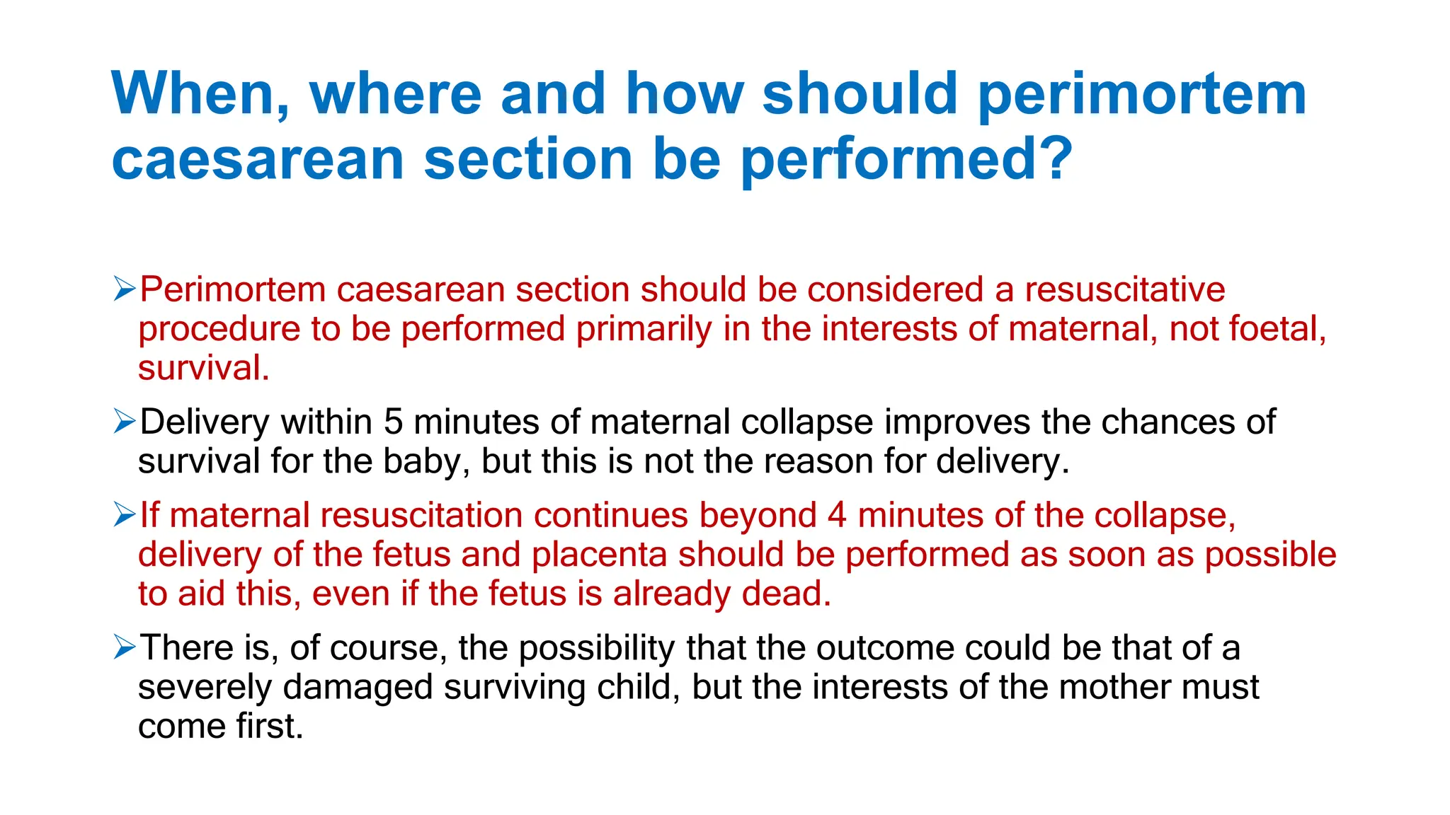Sudden Maternal Collapse - Understanding Causes and Emergency ...