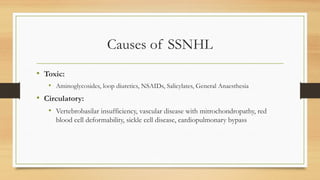 Sudden Sensorineural Hearing loss Ent.pptx
