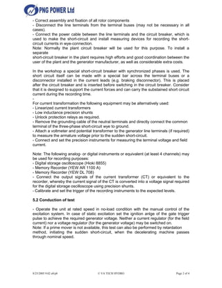 Sudden three phase short-circuit test | DOC