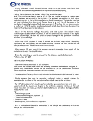Sudden three phase short-circuit test | DOC