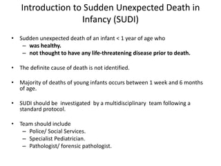 Sudden unexpected death in infancy | PPTX
