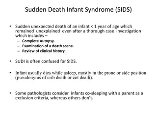 Sudden unexpected death in infancy | PPTX