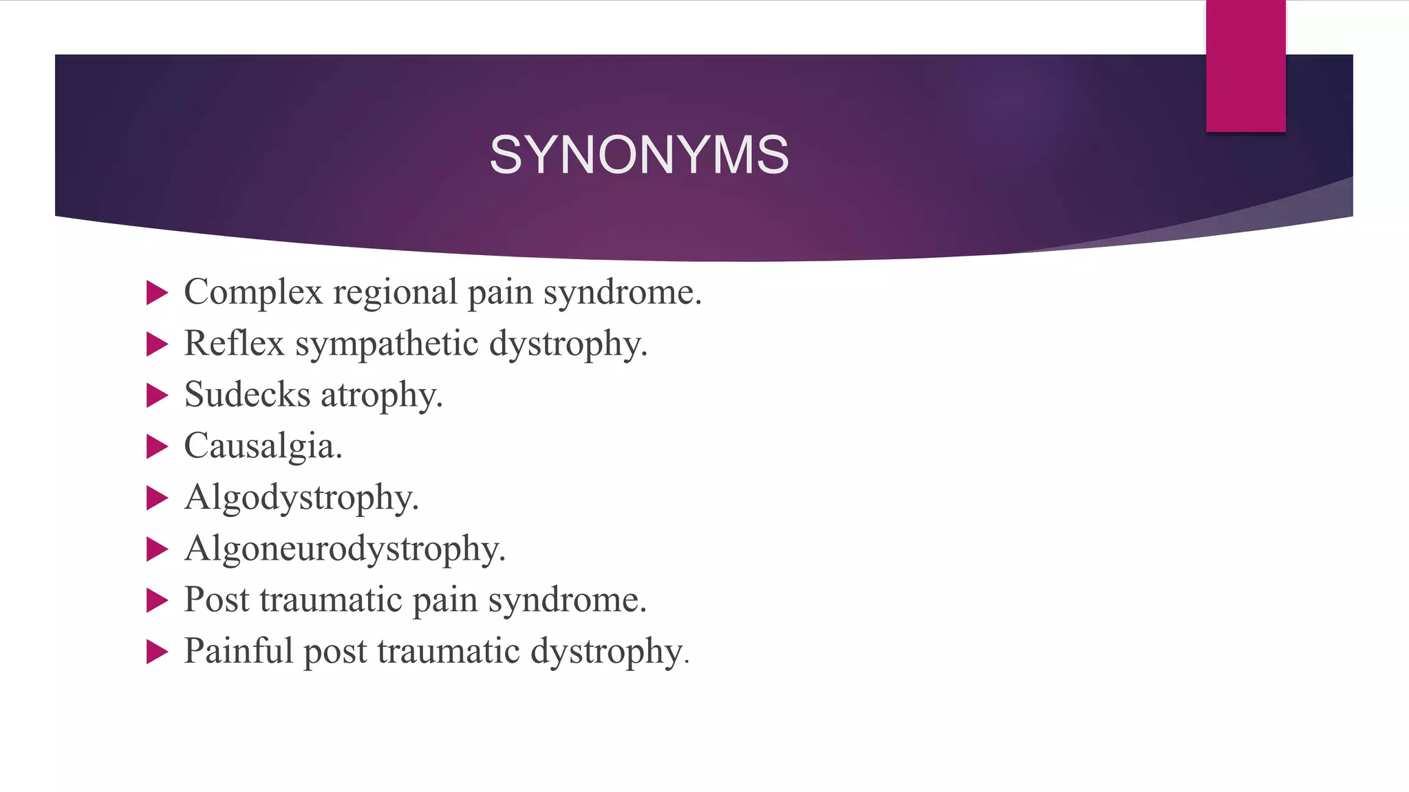 Sudeck's osteodystrophy - Dr Bipul Borthakur | PPTX