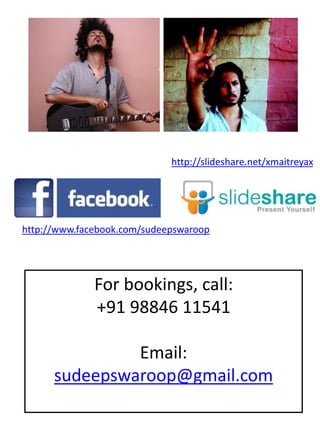 Sudeep swaroop - profile of music | PDF
