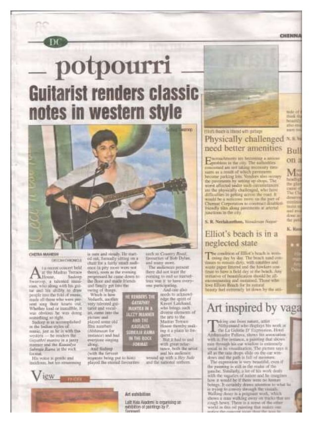 Sudeep swaroop - profile of music | PDF