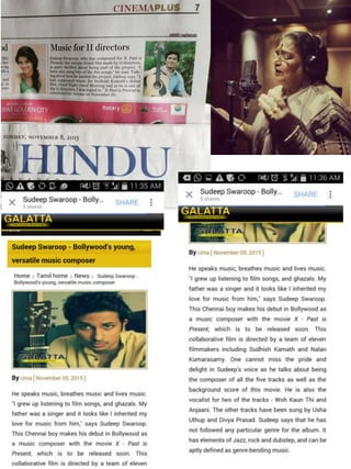 Sudeep swaroop- profile- musician | PPTX