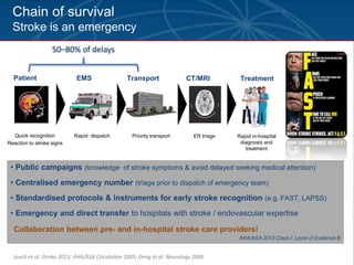 Stroke unit development and evaluation Jacek Staszewski 2015 | PPTX
