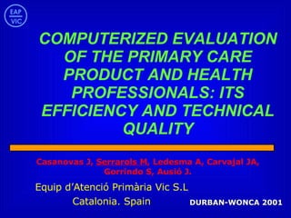 Primary Health Care Evaluation | PPT