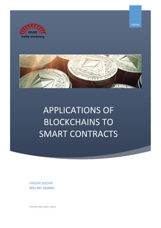 BlockChainInSmartContracts | PDF