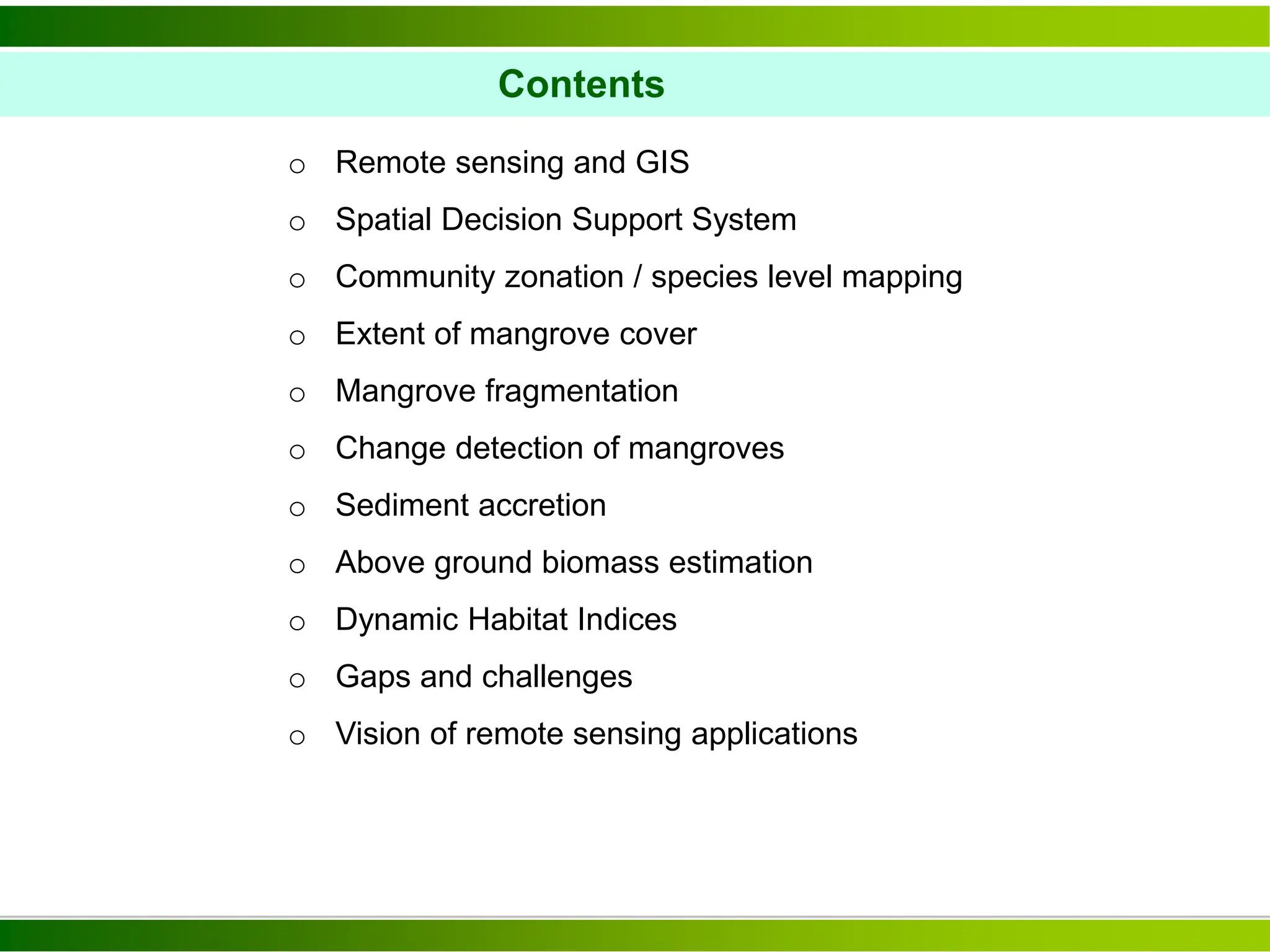Geospatial technology for mangrove monitoring and decision support | PDF