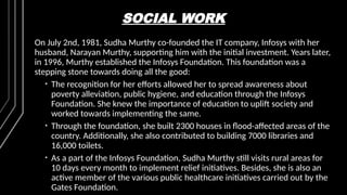 SUDHA MURTHY AND HER LIFE (ENGLISH).pptx