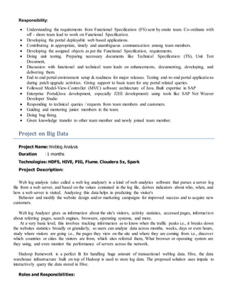 Sudhanshu kumar hadoop | DOCX | Web Development | Internet