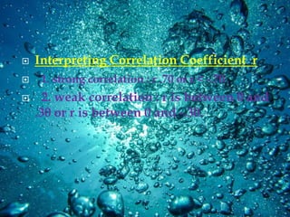 application of correlation | PPTX