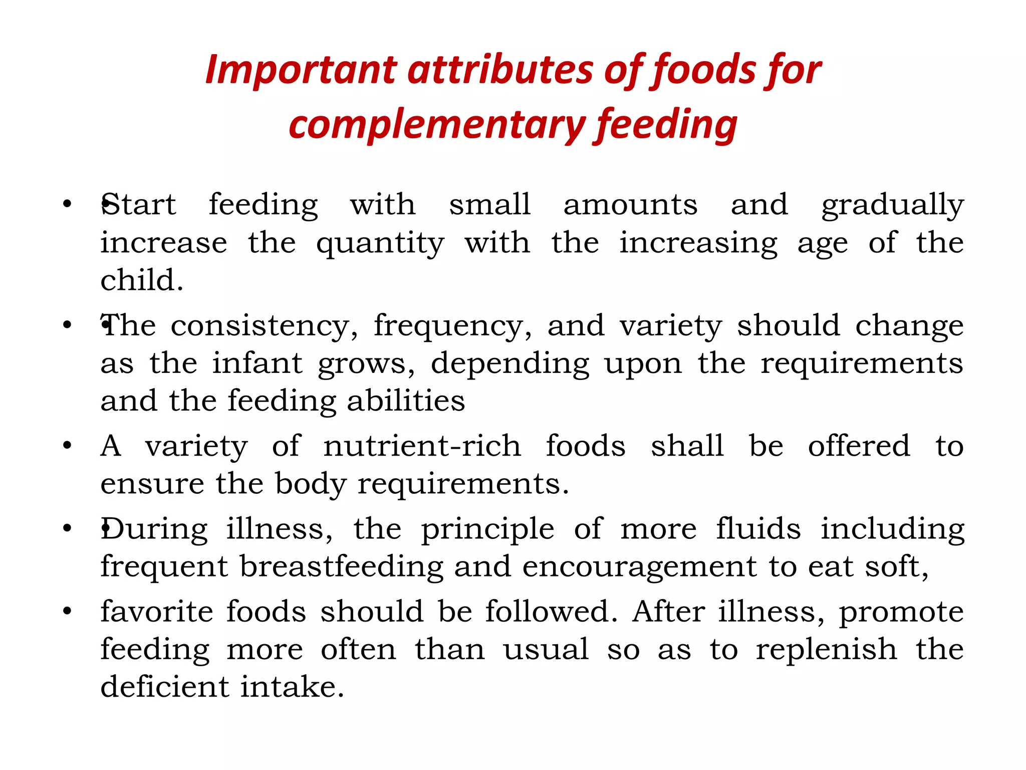 complementary feeding | PPTX
