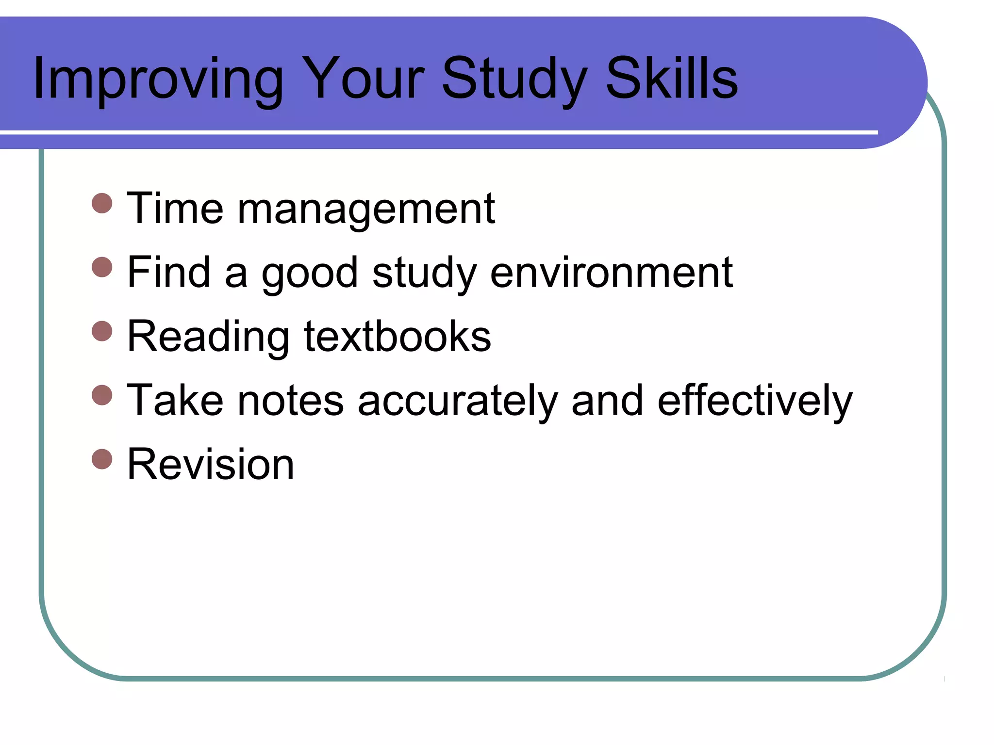Sudheeer's study skills ppt | PPT